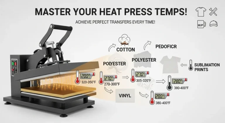 Sublimation Heat Guide: Best Temperatures, Times, and Heat Press Settings